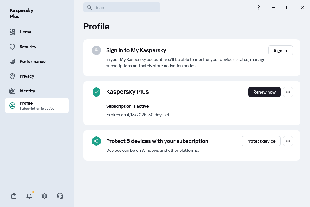 How to manage your subscription using your My Kaspersky account